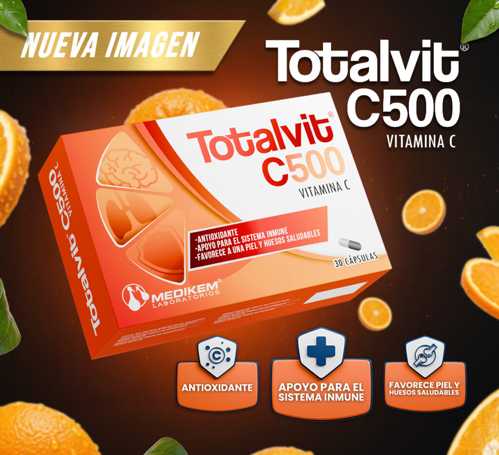 Totalvit C 500 cápsula - Laboratorios Medikem